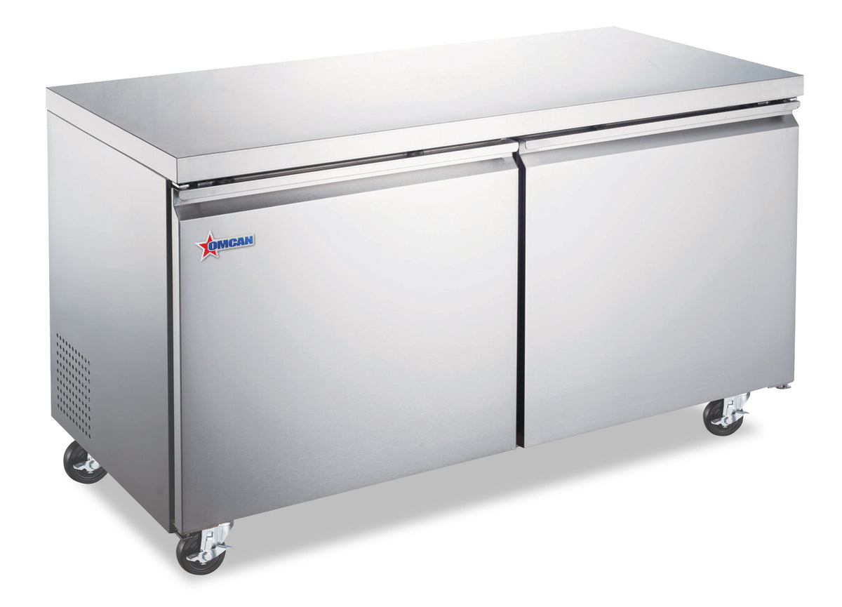 47-inch wide Professional Grade Under-Counter Two Doors Refrigerator W ...