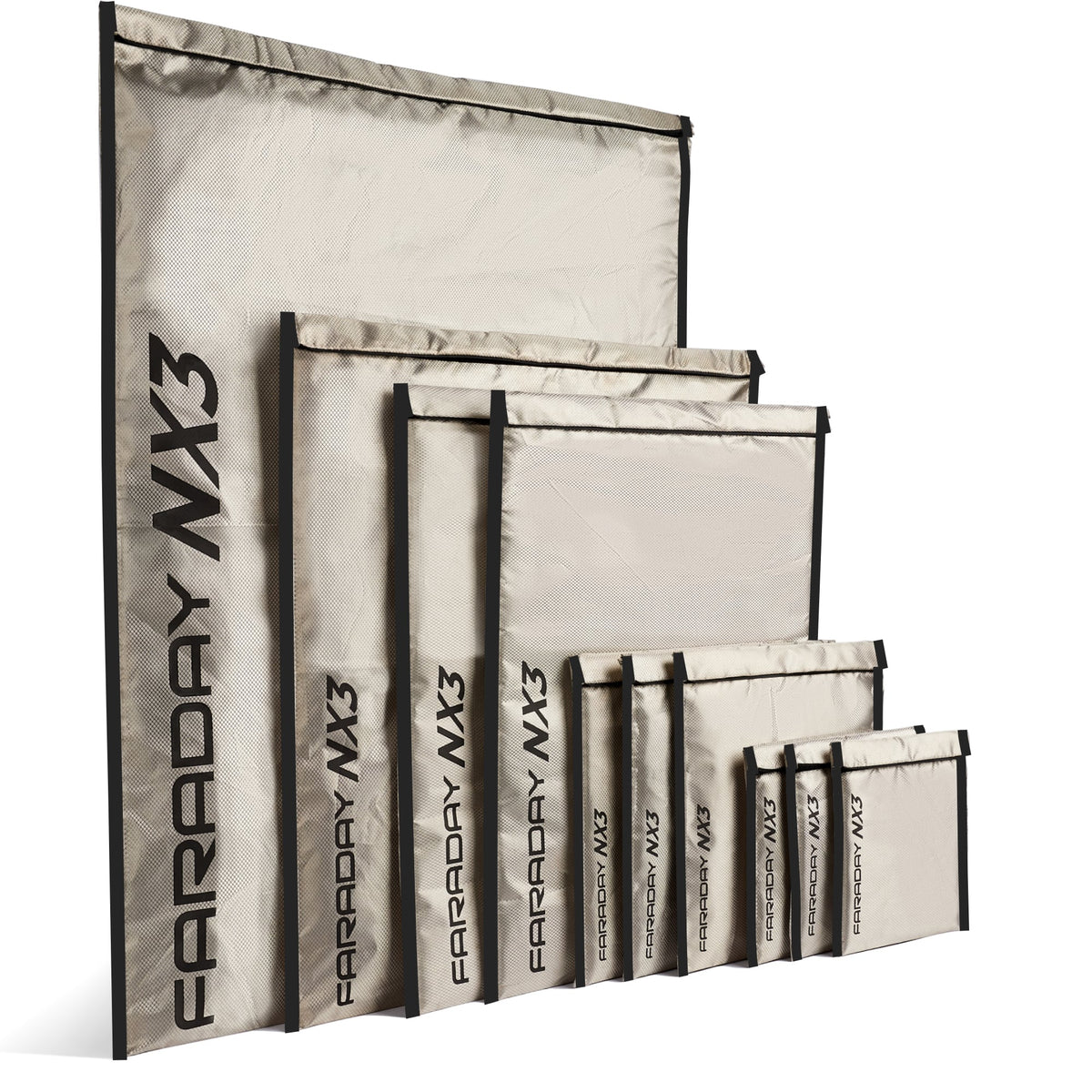 10pc Faraday Defense NX3 Faraday Bag Kit – Comprehensive EMF & Signal ...